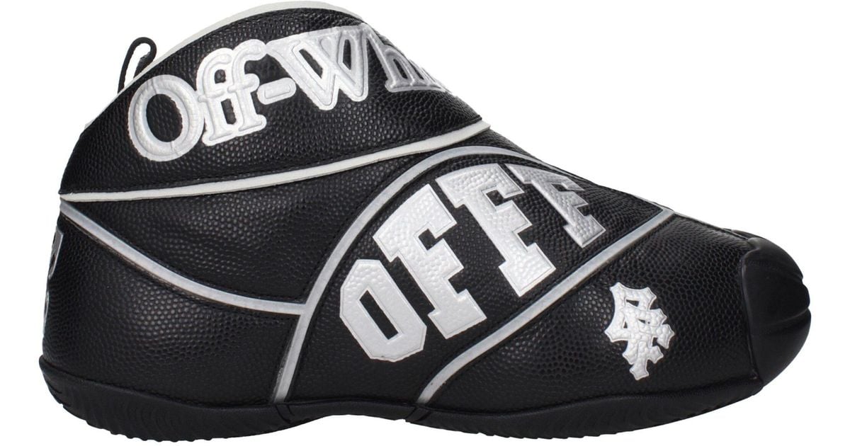 Off-White c/o Virgil Abloh Logo Slipon Sneakers in Black for Men | Lyst UK