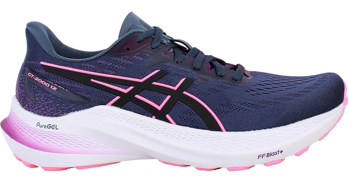 Asics Gt-2000 12 Dark Running Shoes in Blue | Lyst UK