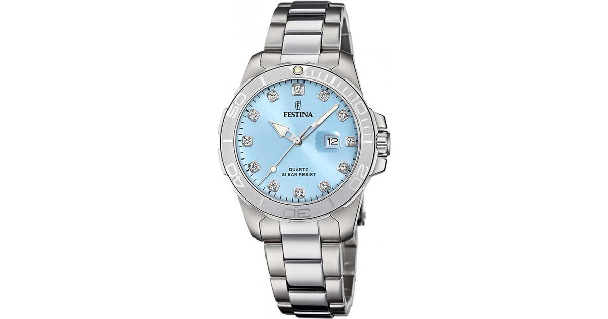 Festina F20503-5 Ladies Boyfriend Watch in Grey | Lyst UK