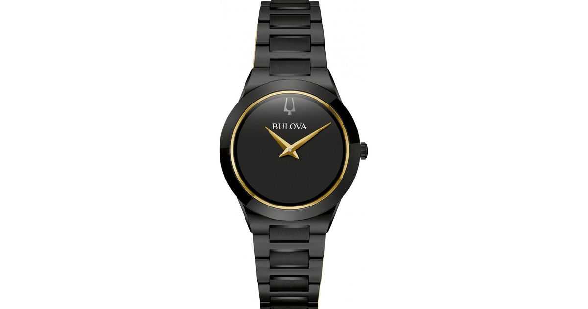Bulova 98L314 Ladies Millennia Watch in Black | Lyst UK