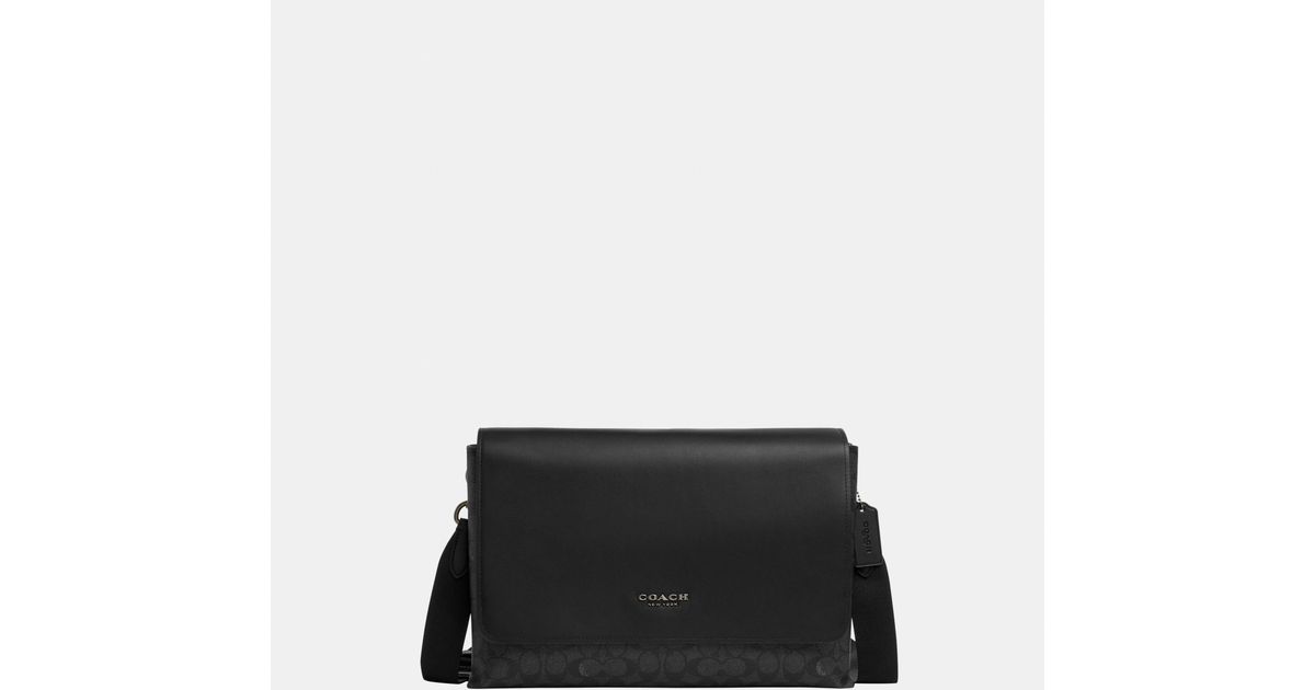 COACH Caleb Messenger in Black for Men | Lyst UK