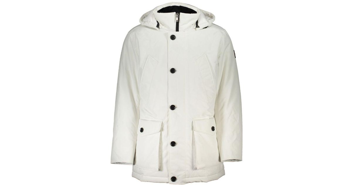 BOSS Elastane Jacket in White for Men | Lyst UK