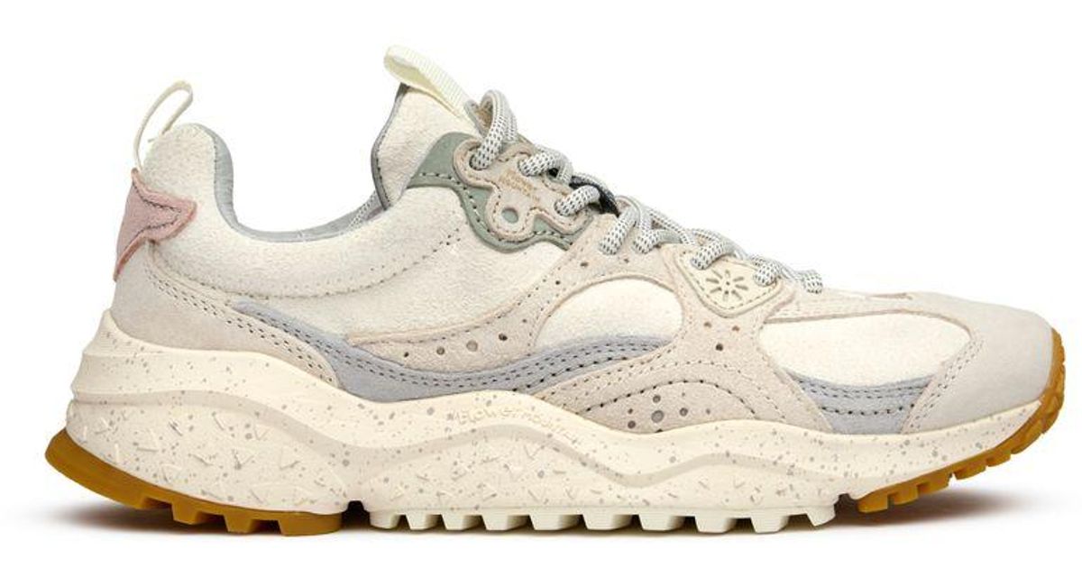 Flower Mountain Wave Trainers in White | Lyst UK