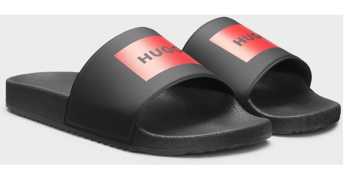 BOSS Timein Slides in Black for Men | Lyst UK