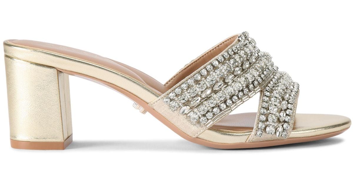 Carvela Kurt Geiger Pageant Block Sandals in White | Lyst UK