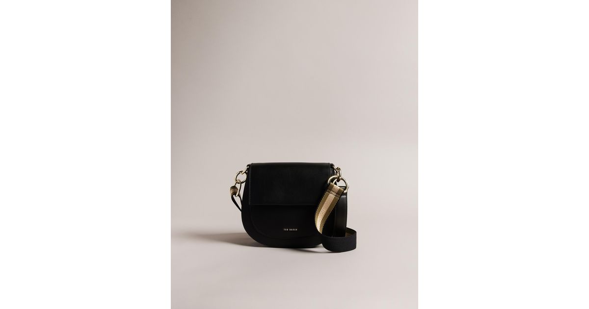 Ted Baker Darcell Branded Webbing Satchel Cross Body Colour: Jet in ...