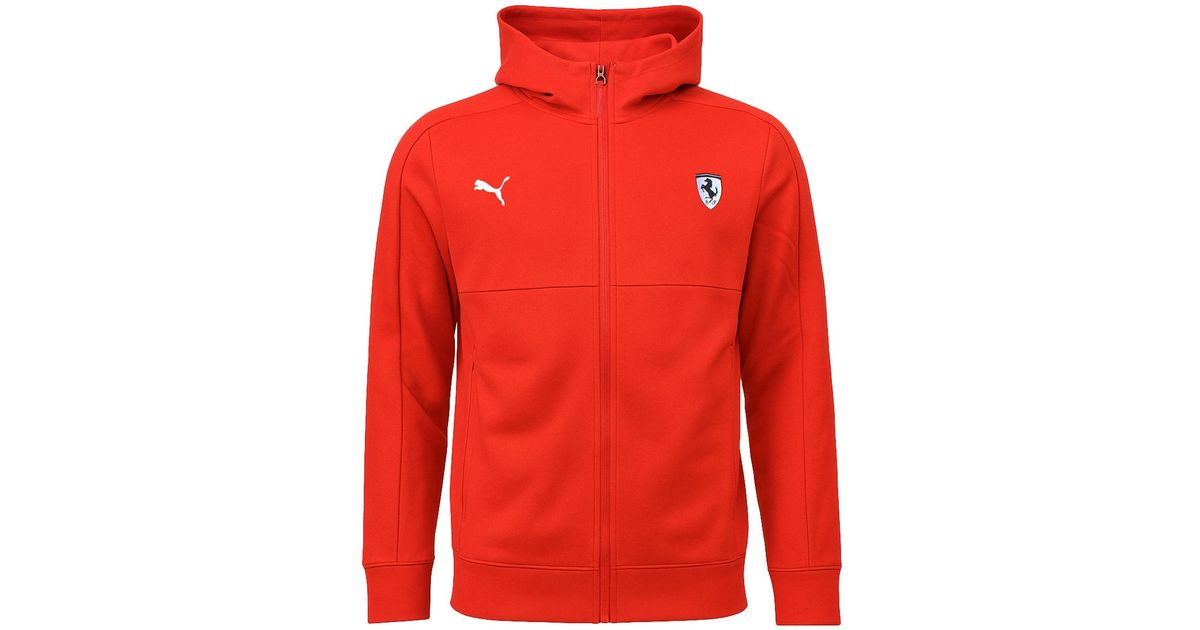 PUMA X Scuderia Ferrari Track Jacket in Red for Men | Lyst UK