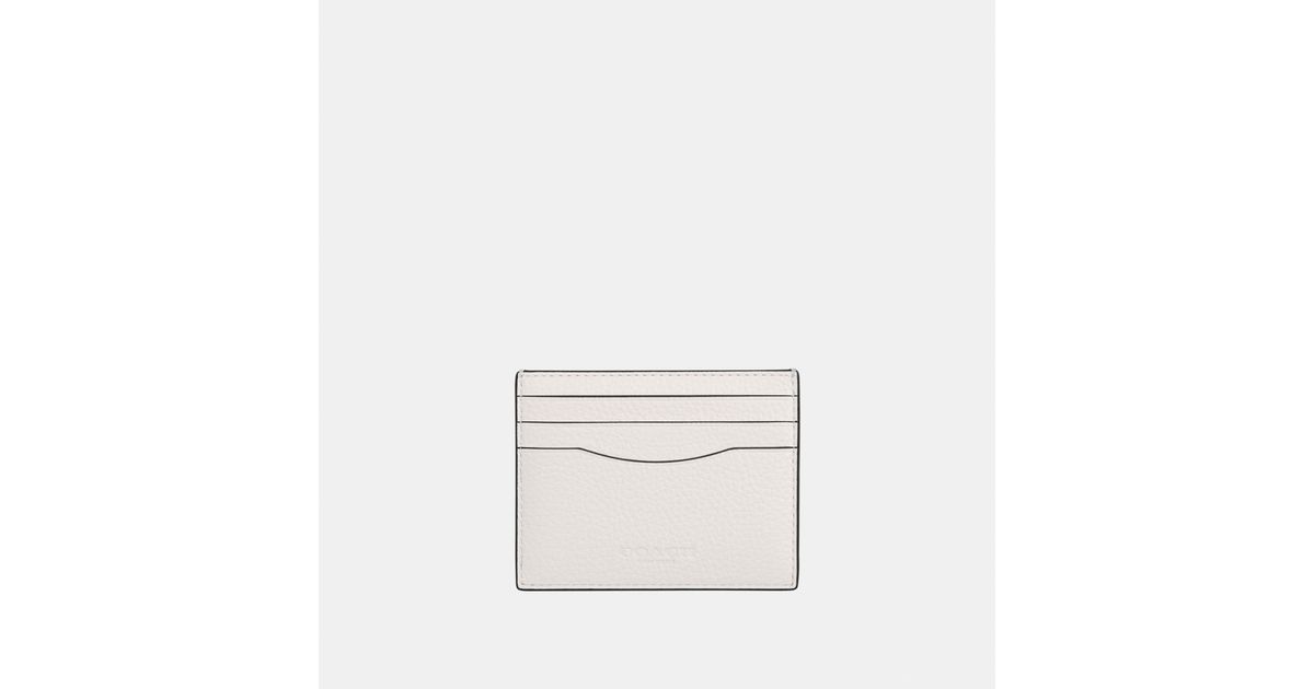 COACH Card Case in White for Men | Lyst UK