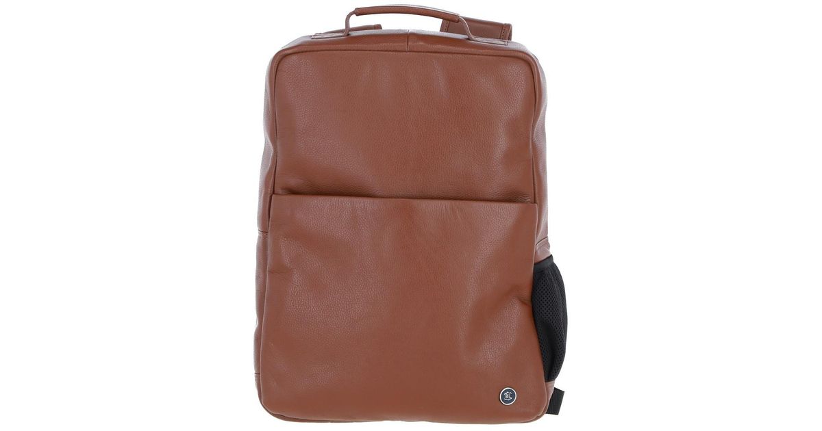 Brampton London 'Explorer' Real Leather Backpack in Brown for Men | Lyst UK
