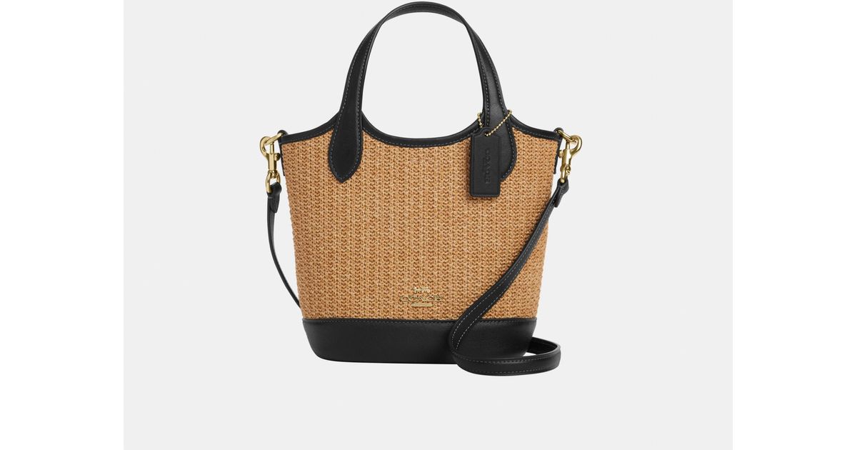 COACH Hanna Bucket Bag in Brown | Lyst UK
