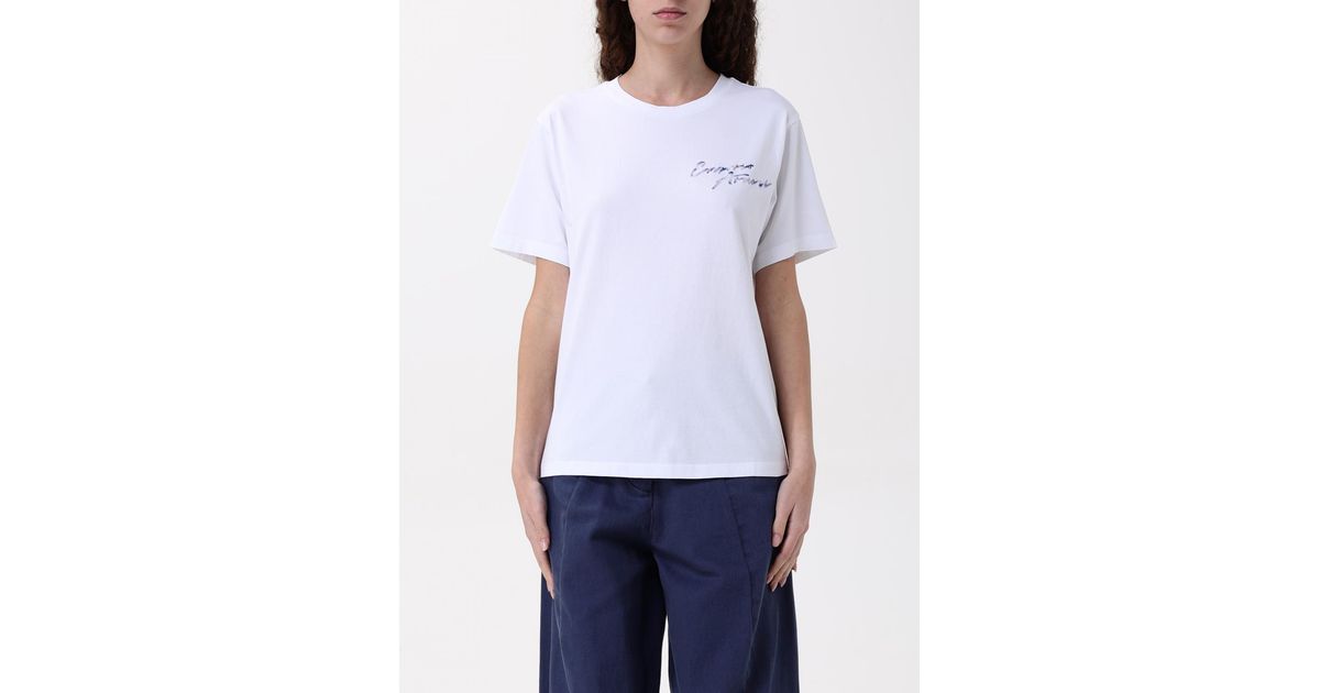 Emporio Armani Signature Tshirt in White | Lyst UK