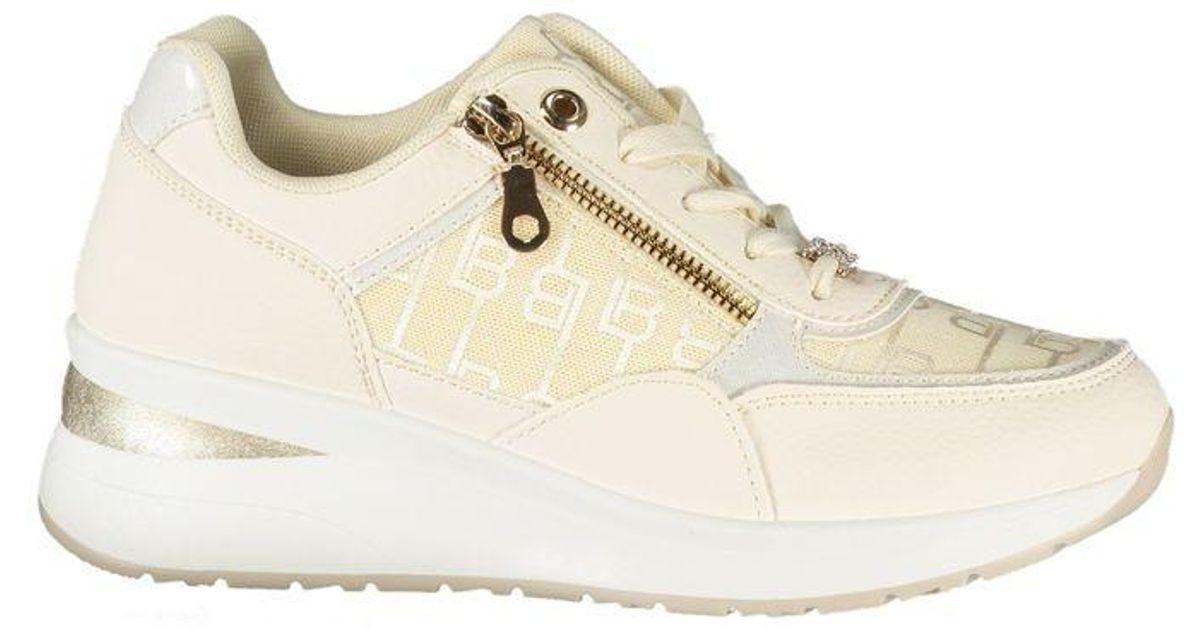 Laura Biagiotti Wedge Logo Sneakers in White | Lyst UK