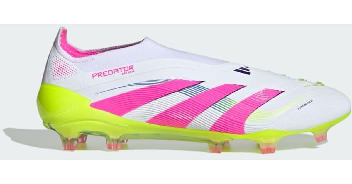 adidas Originals Predator Elite Firm Ground Boots in Pink | Lyst UK