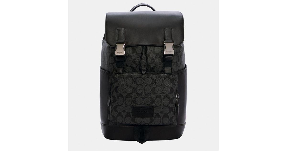 COACH Track Backpack in Black for Men | Lyst UK