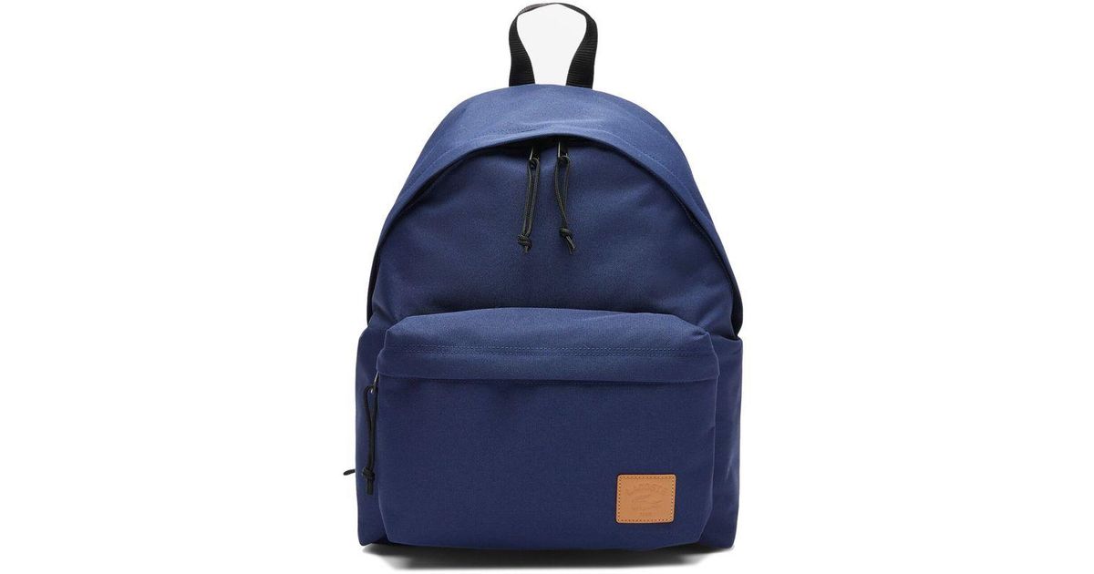 Lacoste Patch Backpack in Blue for Men | Lyst UK