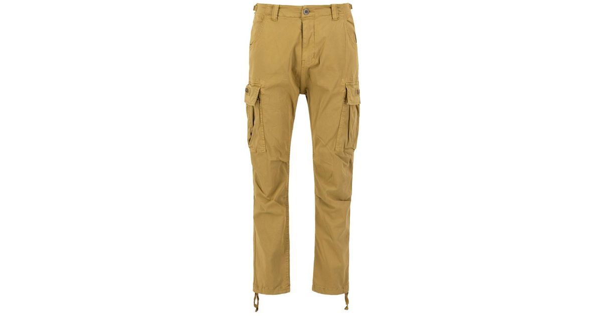 Alpha Industries Squad Pant in Natural for Men | Lyst UK
