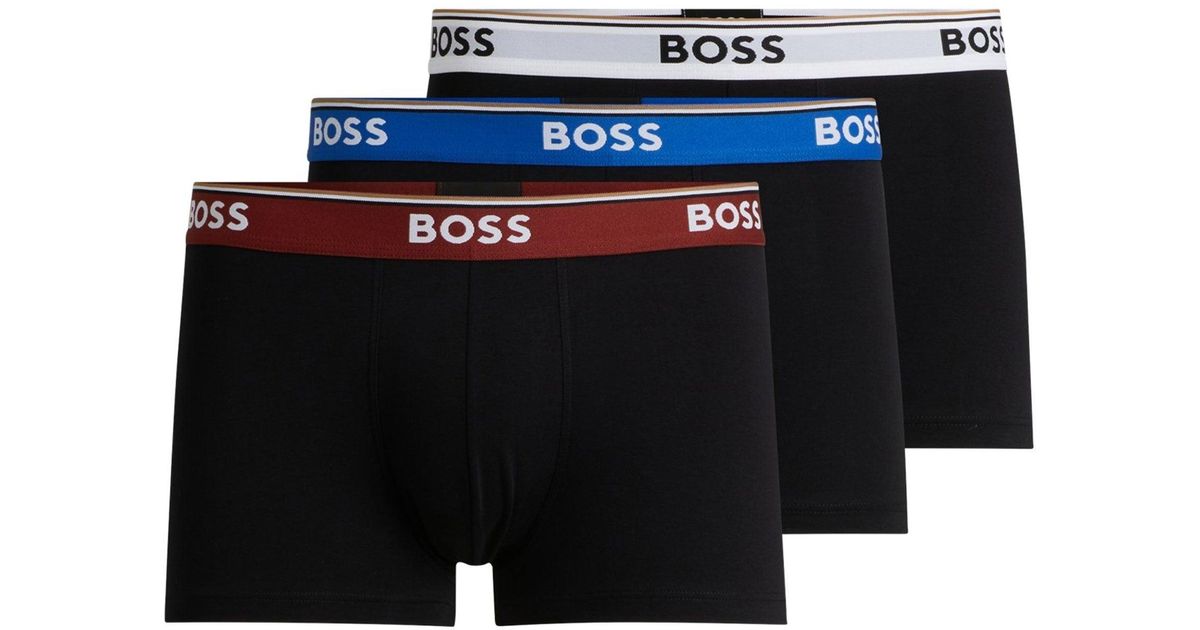 BOSS 3 Pack Power Trunk/Burg in Black for Men | Lyst UK