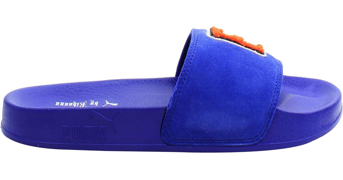 PUMA X Rihanna Fenty Fu Sliders in Blue | Lyst UK