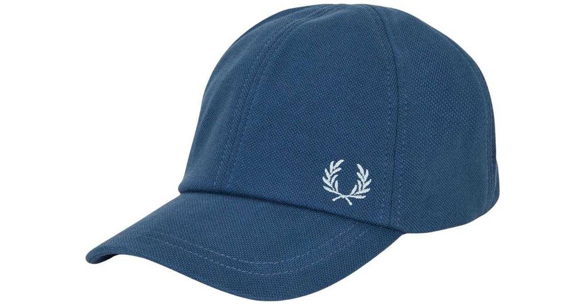 Fred Perry Classic Logo Cap (Midnight) Cotton in Blue | Lyst UK