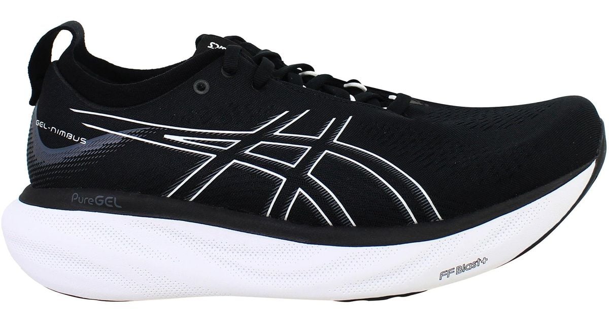 Asics Gel-Nimbus 25 Running Shoes (Extra Wide) in Black for Men | Lyst UK