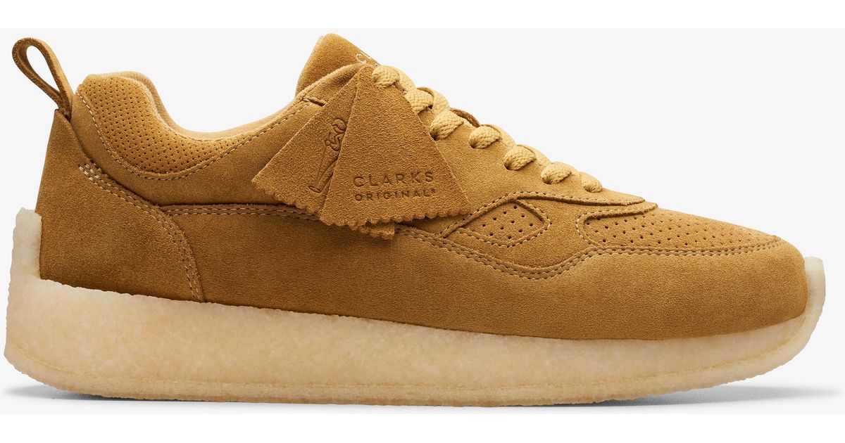 Clarks Lockhill Tan Trainers in Brown for Men | Lyst UK