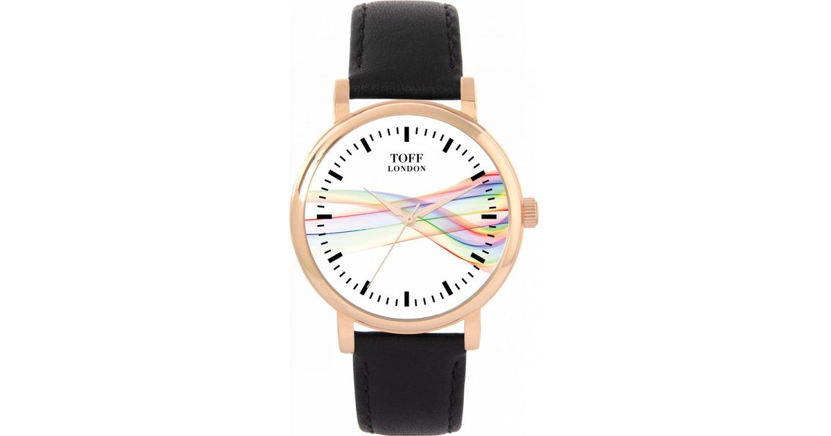Toff London Tlws-2960 38Mm Pride Ribbon Batons Watch in Black | Lyst UK