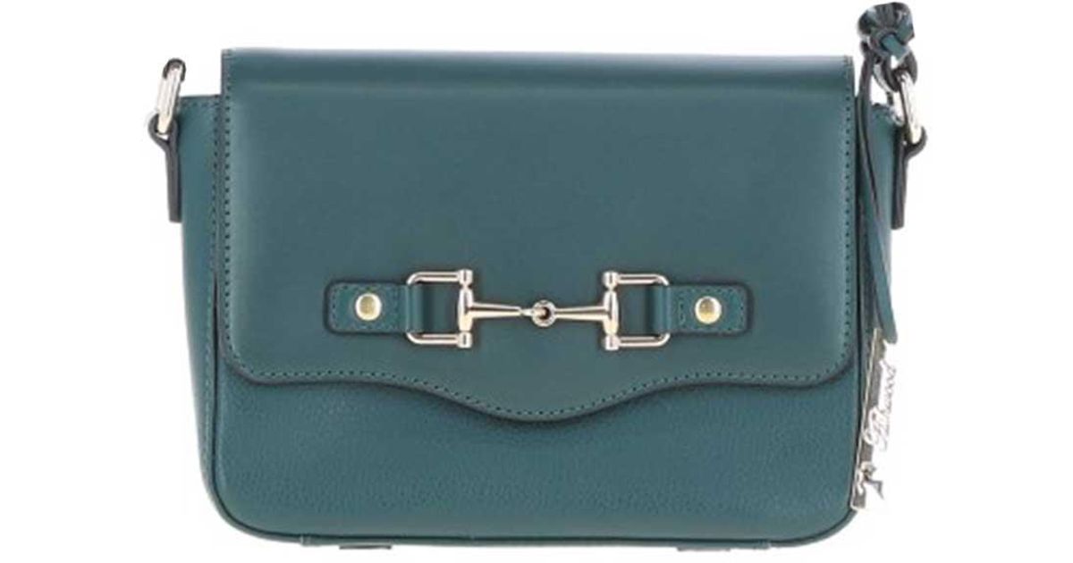 Ashwood Leather Flap Over Real Crossbody Bag in Blue | Lyst UK