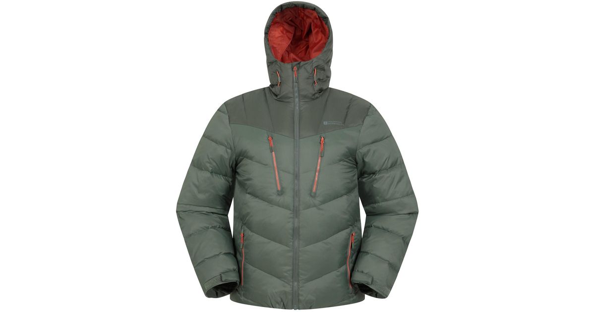 Mountain Warehouse Barrier Extreme Down Jacket in Green for Men | Lyst UK