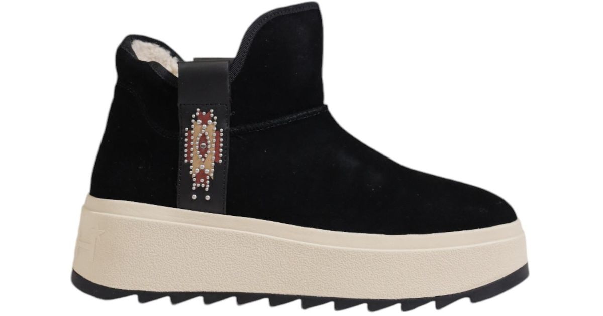 Ash Moon Style Platform Ankle Boots in Black | Lyst UK