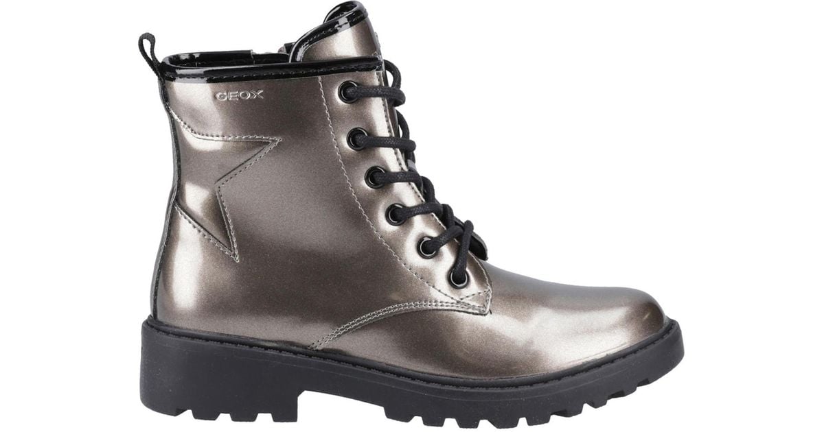 Geox J Casey G Boots in Black | Lyst UK