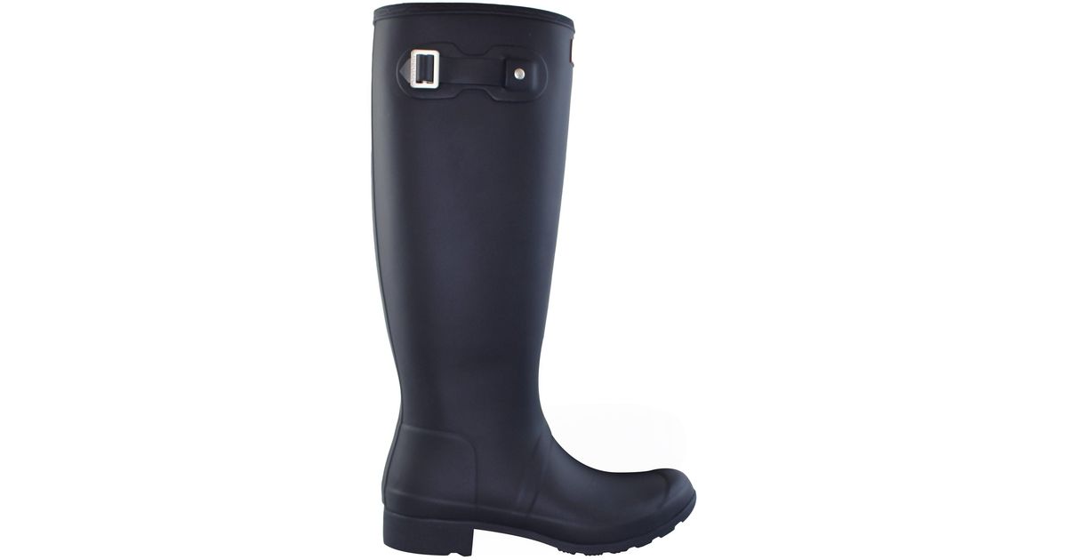 HUNTER Original Tour Wellington Boots Rubber in Blue | Lyst UK