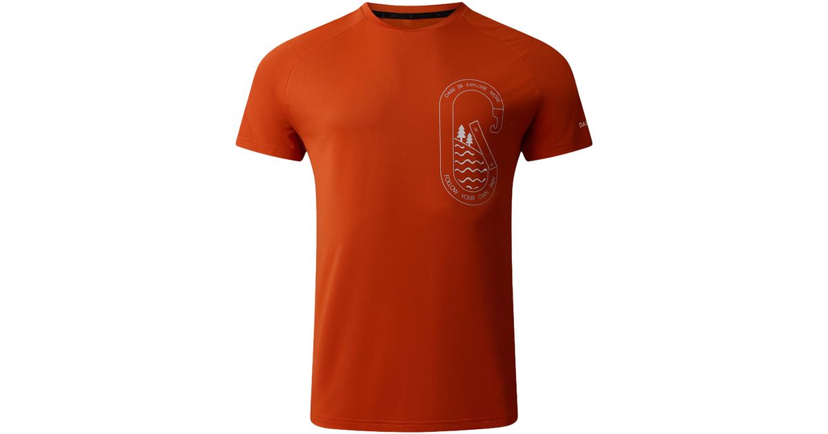 Dare 2b Tech Ii Logo T-Shirt (Spicy Route) in Orange for Men | Lyst UK