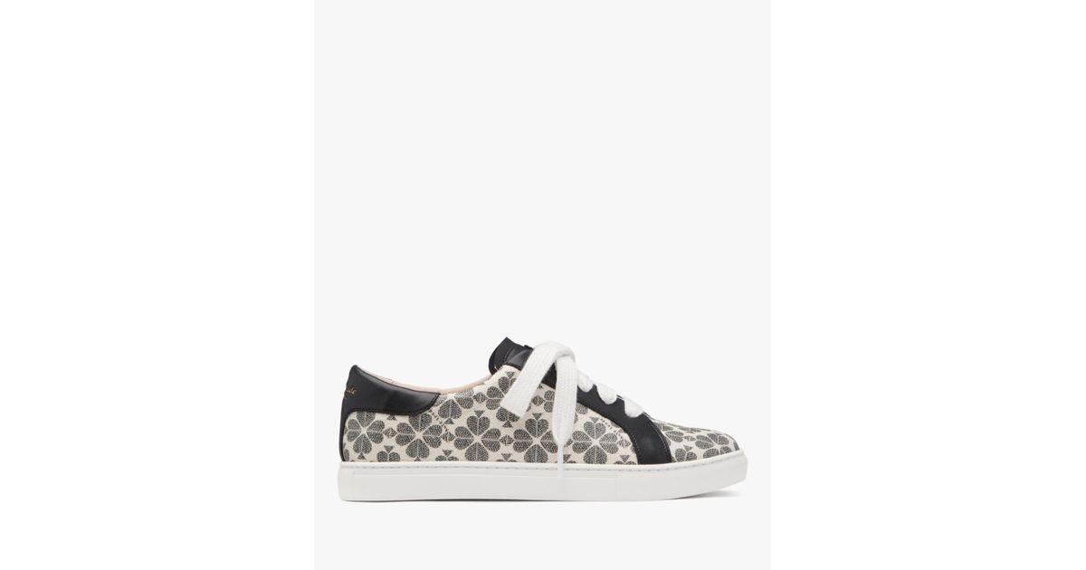 Kate Spade Erin Spade Flower Sneaker in White | Lyst UK