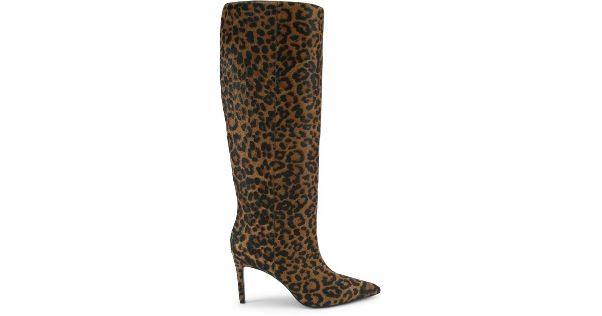 Carvela Kurt Geiger Leather Pisa Knee Boots in Brown | Lyst UK