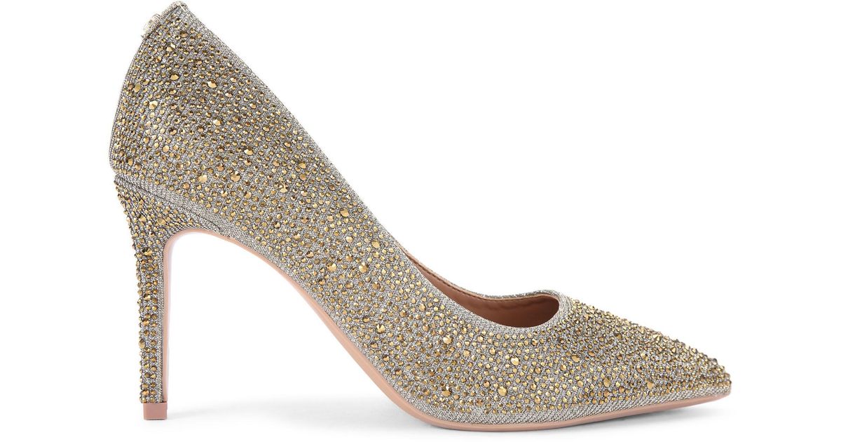 Carvela Kurt Geiger Casella Heatseal Court Heels in Grey | Lyst UK