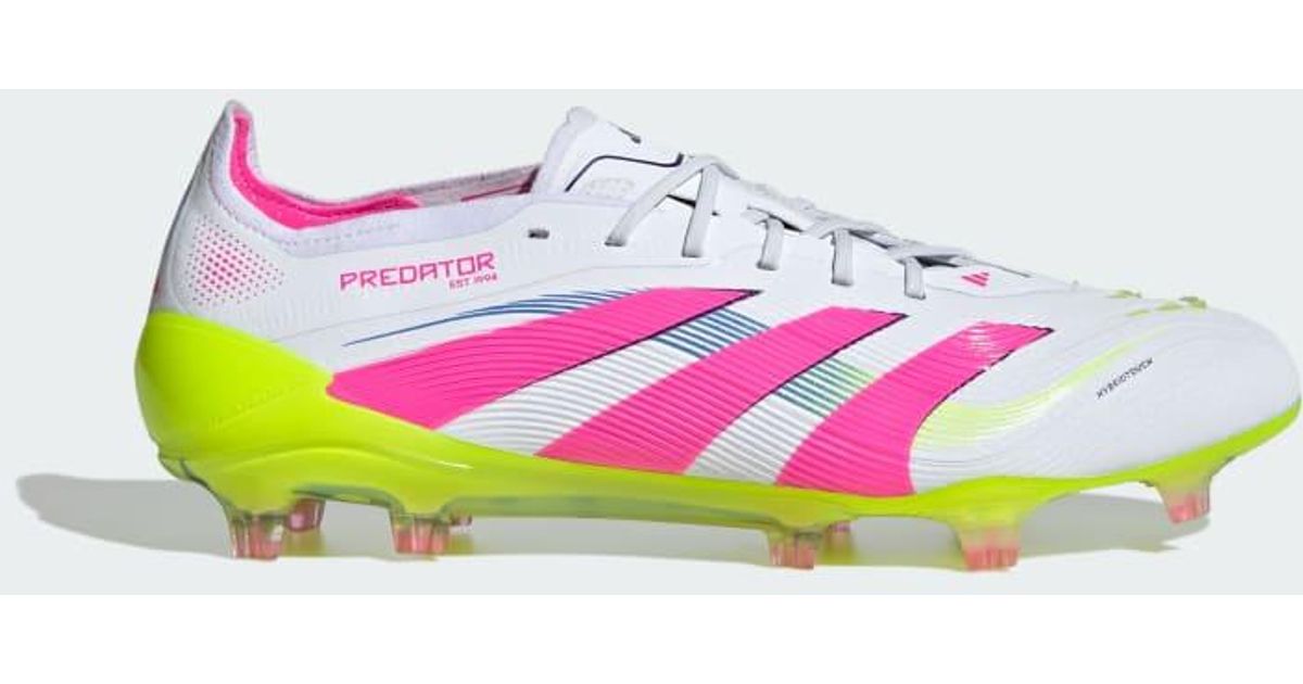 adidas Originals Predator Elite Firm Ground Boots in White | Lyst UK