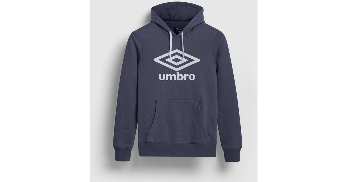 Umbro Logo Hoodie (Grisaille) in Blue for Men | Lyst UK