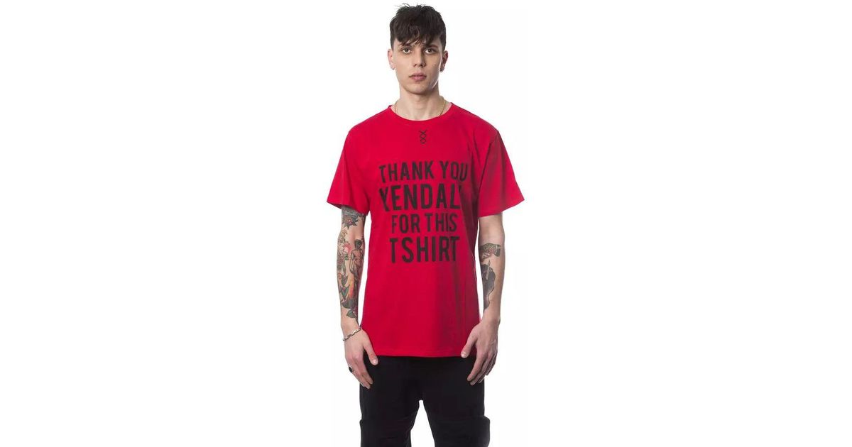 Nicolo Tonetto Graphic Tee Yendal Style in Red for Men | Lyst UK