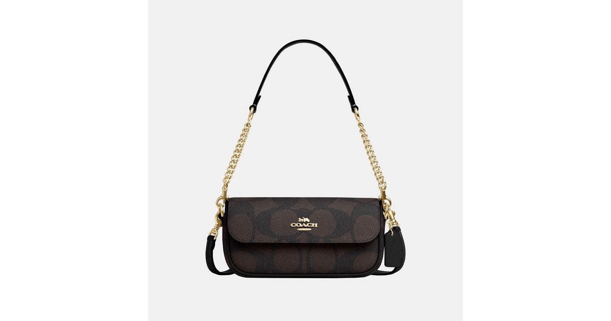 COACH Hailey Flap Bag in Black | Lyst UK