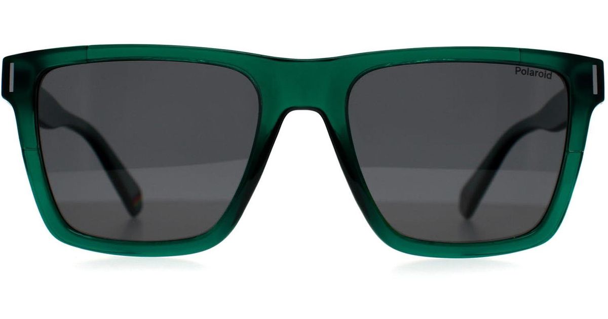 Polaroid Square Transparent Polarized Pld 6176/S in Green for Men | Lyst UK