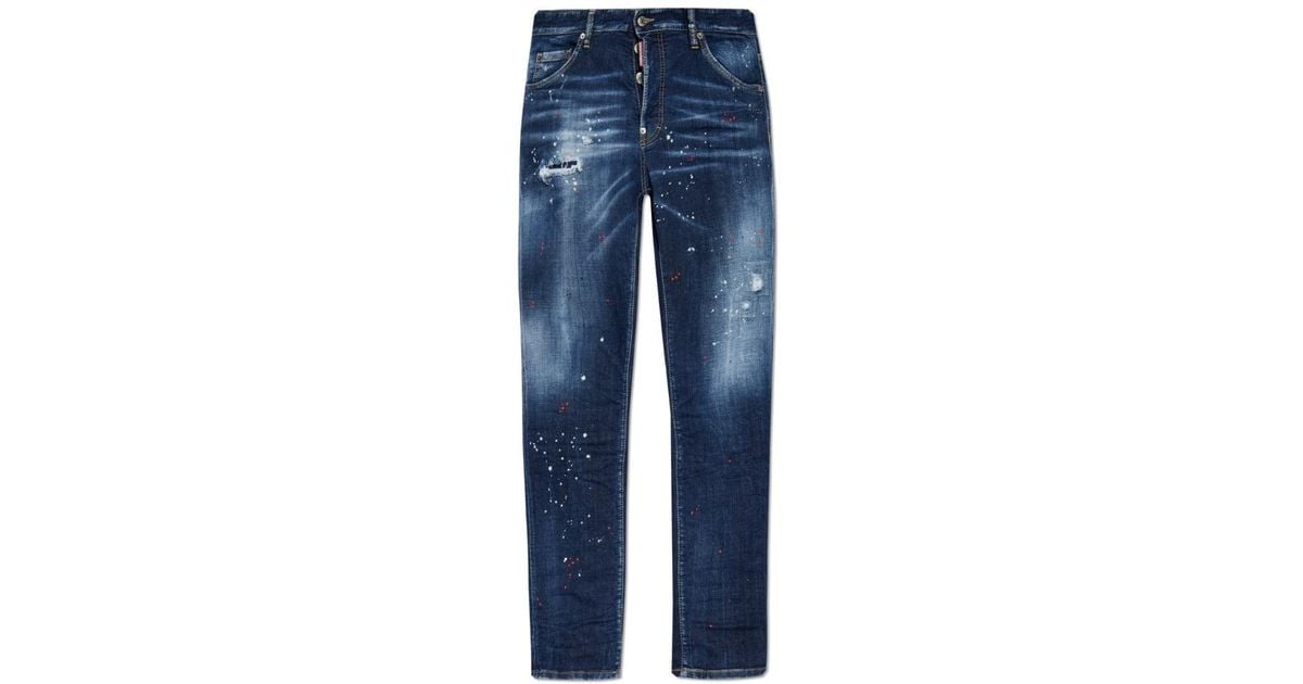 DSquared² Cool Guy Jeans Paint Splatter Design Cotton in Blue for Men ...
