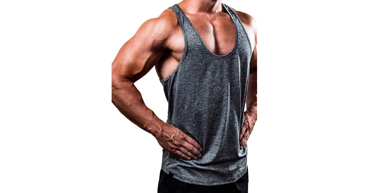 Everyday the Label Workout Tank Top Muscle Fit in Grey for Men | Lyst UK