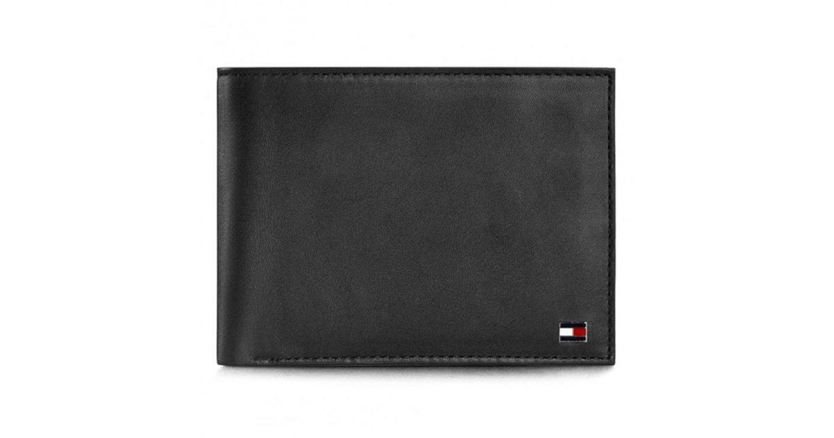 Tommy Hilfiger Wallet Signature Stripe Trifold Leather Id Card Coin ...