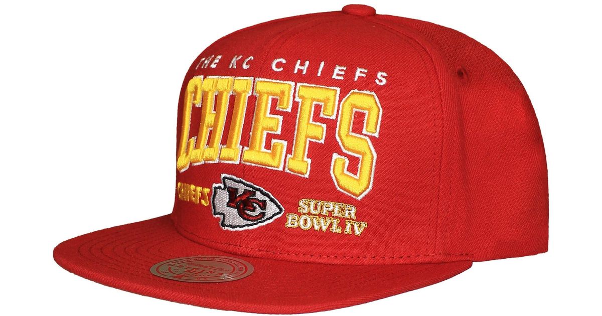 Mitchell & Ness Nfl Kansas City Chiefs Champ Stack Cap in Red for Men ...