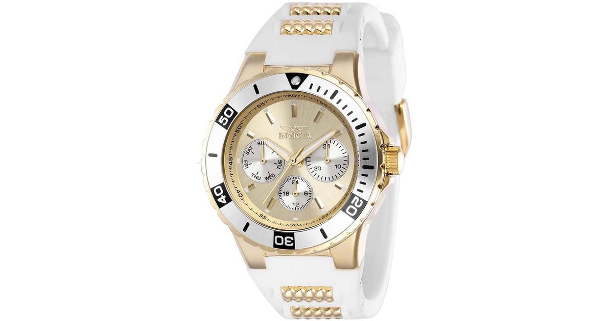 INVICTA WATCH In-37317 Ladies Aviator Watch in White | Lyst UK