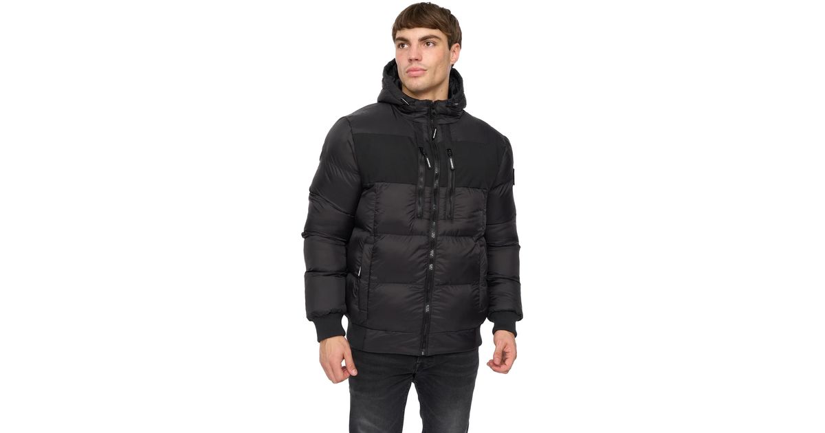Crosshatch Staylike Jacket in Black for Men | Lyst UK