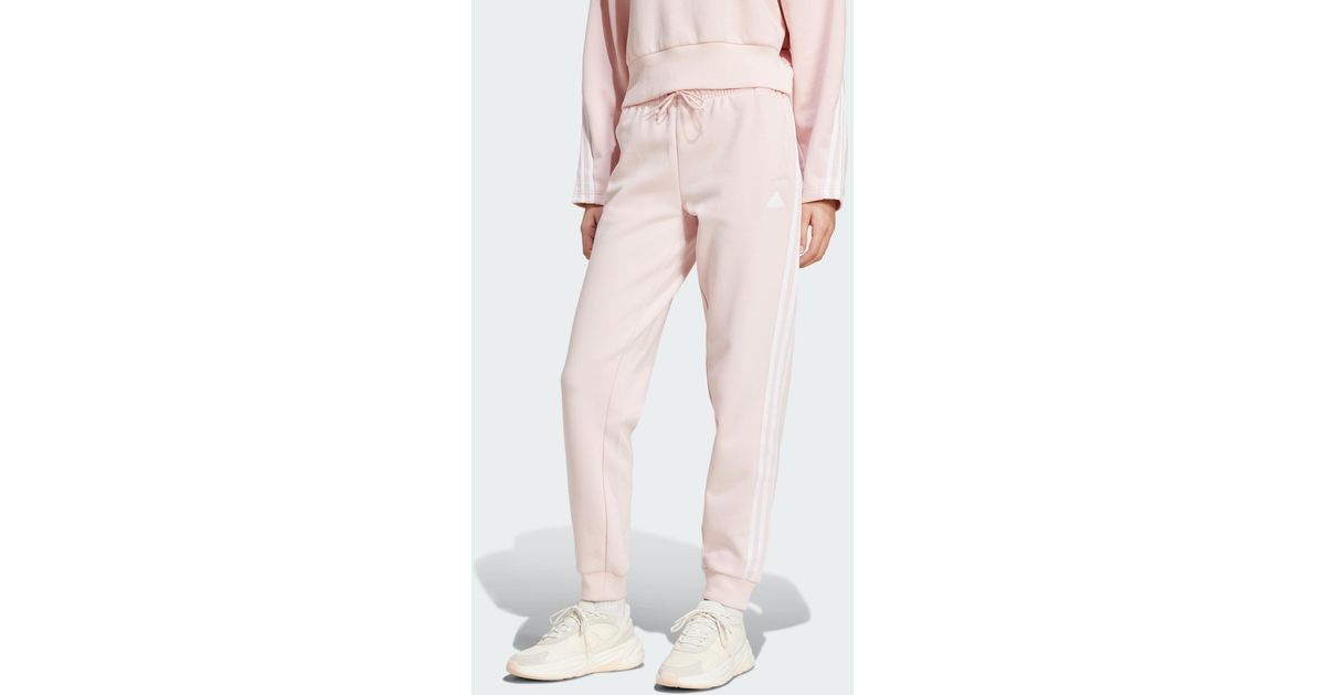 adidas Future Icons 3-Stripes Regular Pants in Pink | Lyst UK