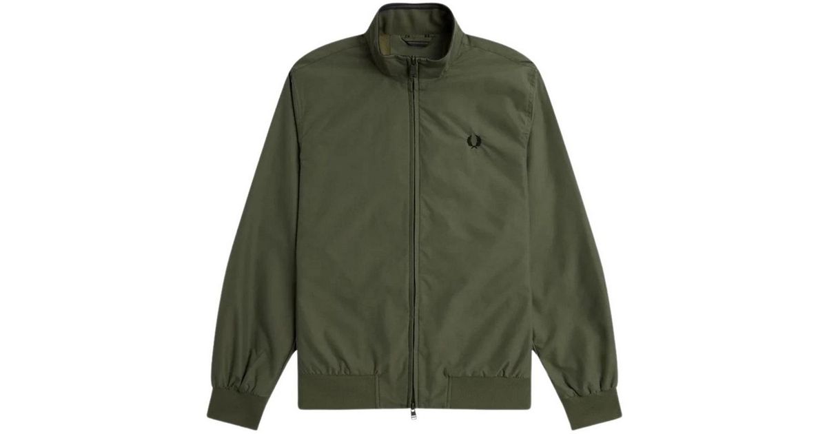 Fred Perry Adult Brentham Jacket in Green | Lyst UK