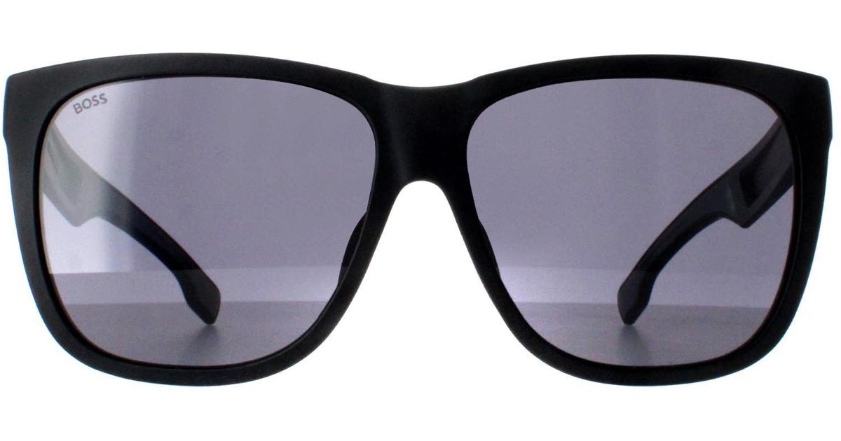 BOSS Square Matte Dark 1453/F/S in Black for Men | Lyst UK