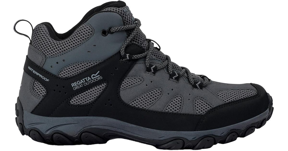 Regatta Edgepoint Iv Walking Boots (Granite/Dark Steel) in Black for ...